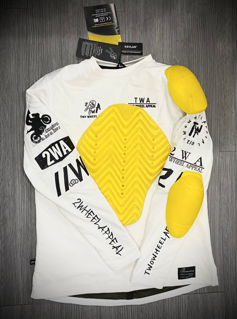 2WA Men's ELITE Level II Armoured White OFFICIAL V2 Shirt – Two Wheel ...